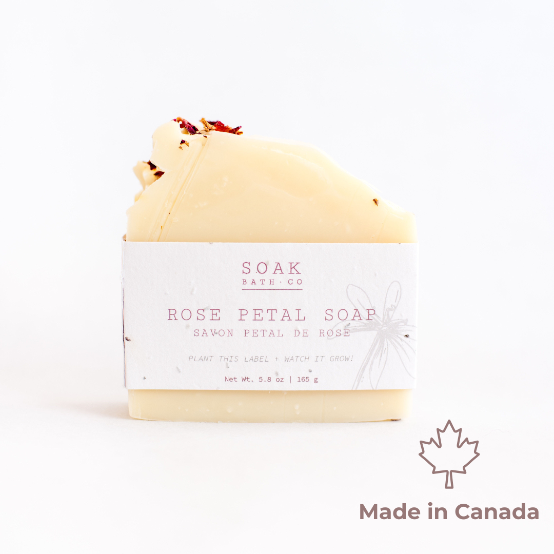 SOAK Bath Co - Rose Petal Soap Bar – Made Here