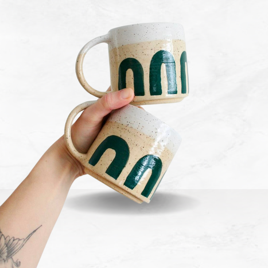 Wildflower Colour and Clay - Short Cylinder Mug – Made Here