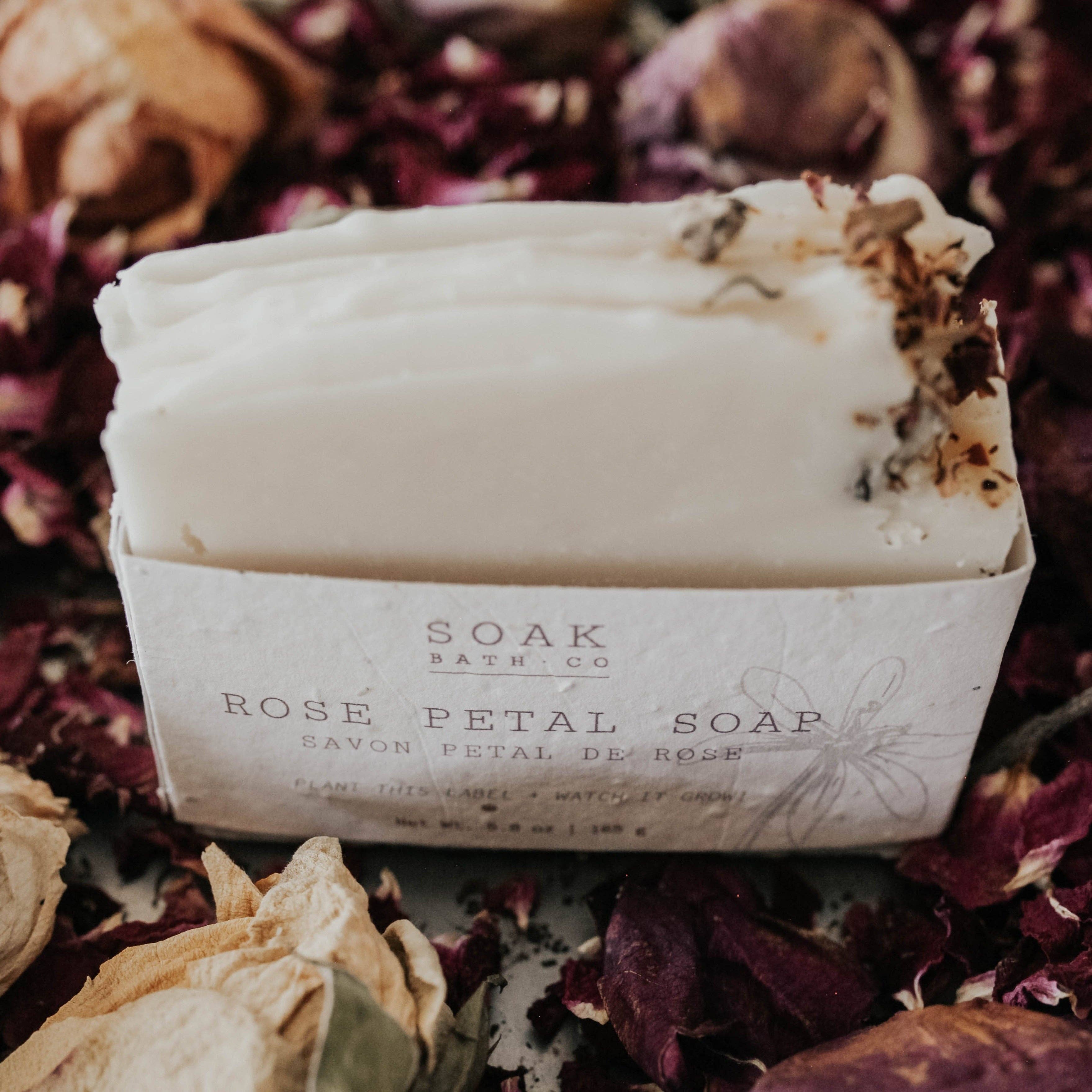SOAK Bath Co - Rose Petal Soap Bar – Made Here