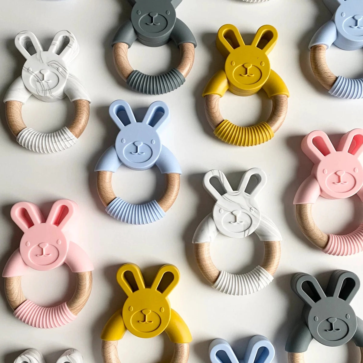 Kai + Ben - Teething Ring - Rabbit – Made Here